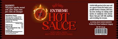 Hot Sauce Label Template Free Photo Rawpixel