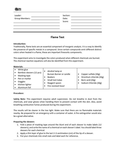 03 Laboratory Experiment 15 Pdf Fires Physical Sciences