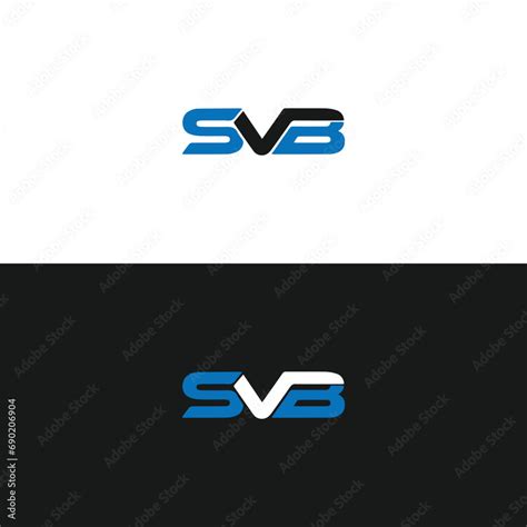 Svb Logo S V B Design White Svb Letter Svb S V B Letter Logo Design
