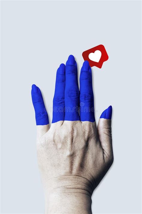 Artificial Intelligence Social Networks Likes And Feedback Abstract Art Collage Stock Image