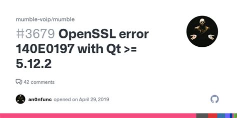 openssl error 140e0197 with qt 5 12 2 · issue 3679 · mumble voip
