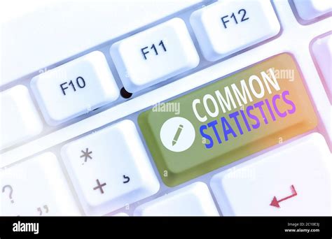 Handwriting Text Common Statistics Conceptual Photo Deals With Collection Analysis Etc Of