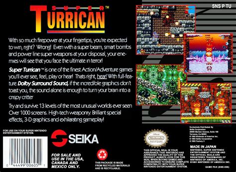 Super Turrican Para Super Nintendo 1993