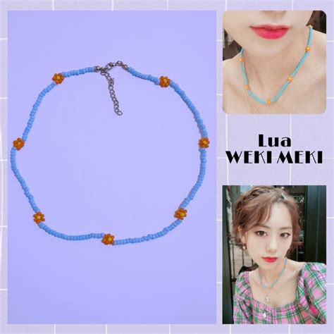 Jual Korean Idol Necklace Lua Weki Meki Shopee Indonesia