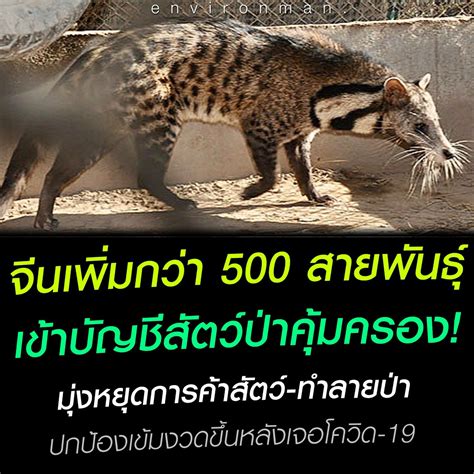 Environman Policy จีนเพิ่มกว่า 500 สายพันธุ์