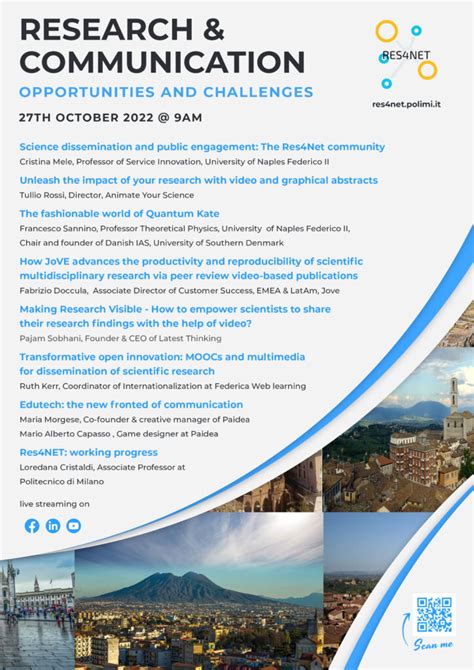 Research And Communication Opportunities And Challenges 27th October 2022 9am Res4net