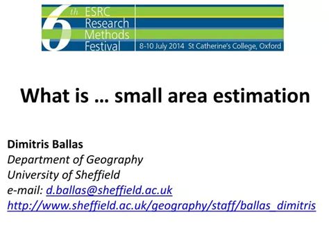 Ppt What Is Small Area Estimation Powerpoint Presentation Free Download Id2609451