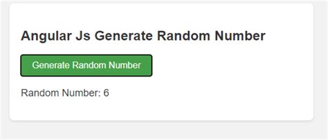 Angular Js Generate Random Number