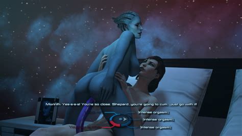 Rule 34 2girls 3d Alien Alien Girl Asari Blue Skin Cheating Commander Shepard Cowgirl Position