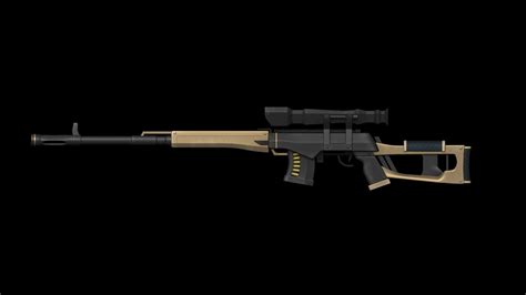 Sci Fi Gun 15 Dragunov Sniper 3d Model By Gsommer