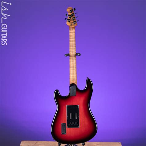 Ernie Ball Music Man Cutlass Ht Sss Trem Raspberry Burst Ish Guitars