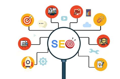 Le Contexte Du Concept De Linfographie Seo Vecteur Premium