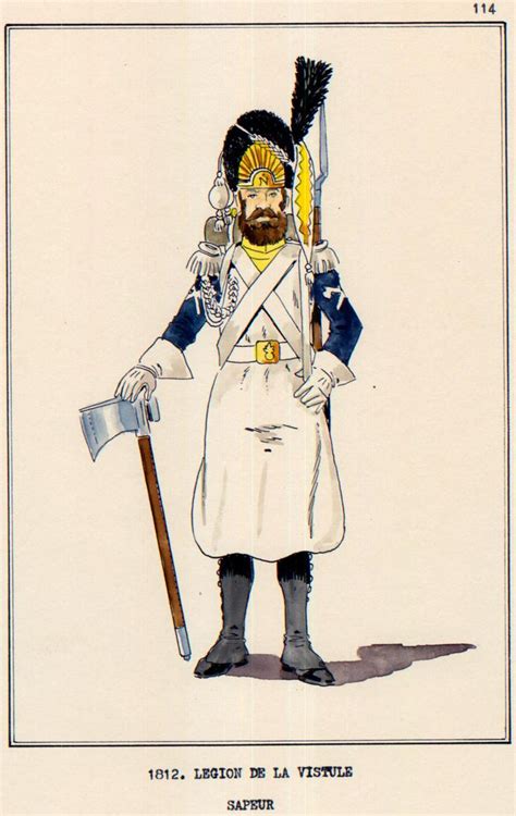 Vistula Legion Sapper 1812 Napoleonic Wars First French Empire