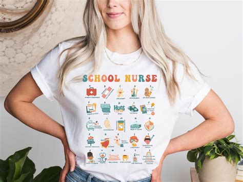 School Nurse Shirt School Nurse Alphabet Nurse T Shirt Nurse T End