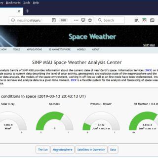 Main Page Of SMDC Web Site Smdc Sinp Msu Ru Index Py Download Scientific Diagram
