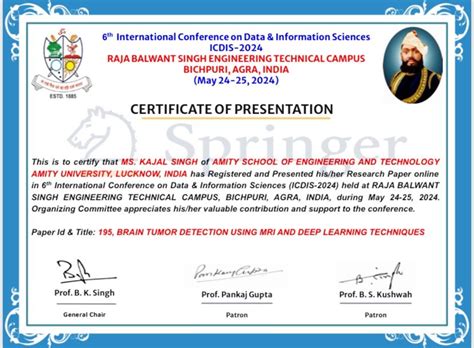 Kajal Singh On Linkedin Icdis2024 Datascience Ai Deeplearning
