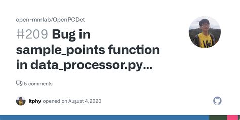 Bug In Sample Points Function In Data Processor Py When Training