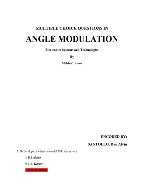 angle modulation pdf frequency modulation detector radio