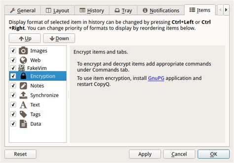Password Protection CopyQ Documentation