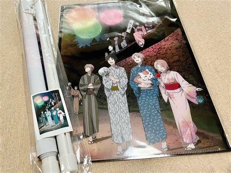 夏目友人帳 人吉花火大会2013 ミニタペストリー クリアファイル ニャンコ先生 メルカリ