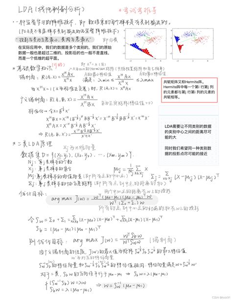 Lda线性判别分析原理推导过程线性判别分析的过程 Csdn博客
