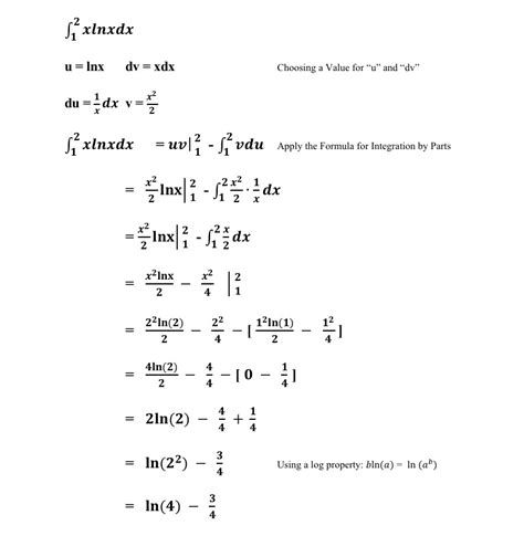 evaluating integrals using integration by parts mathangel369