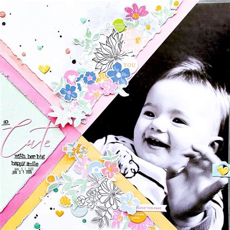 So Cute Project Idea Scrapbooking Layouts February