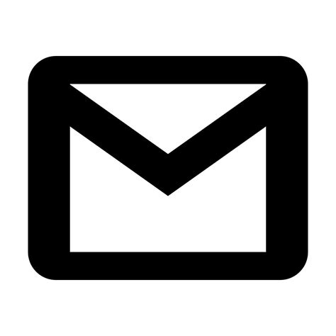 Gmail Logo Black Icons Free Download Svg Png 