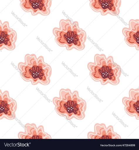 Abstract Floral Endless Background Chamomile Vector Image