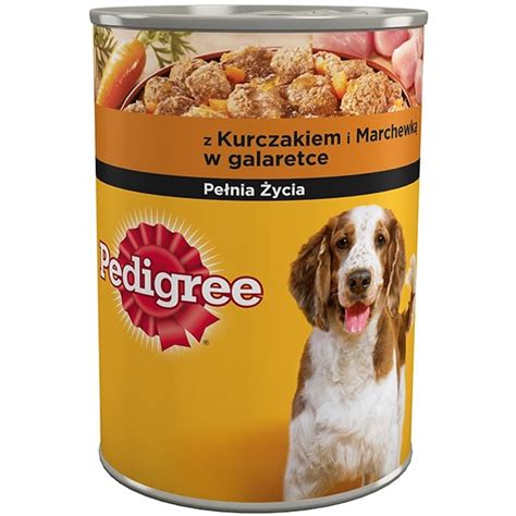 PEDIGREE mokra karma dla psa kurczak z marchewką w galaretce puszka g Mars Sklep EMPIK