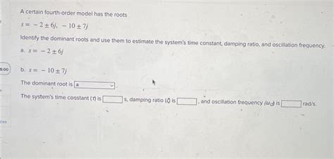 solved a certain fourth order model has the roots