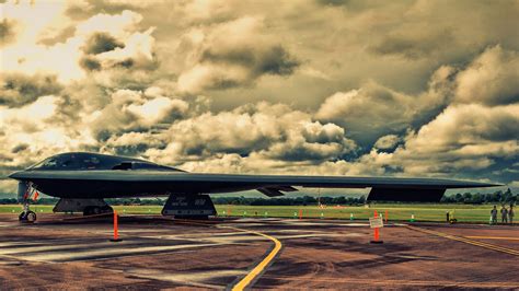 Shadow Wing — B 2 Spirit Stealth Bomber Hd Wallpaper 2048x1152