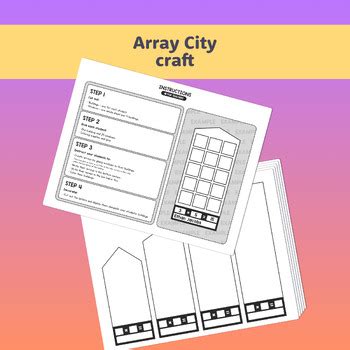 Array Crafts Activities Bundle Multiplication Arrays Repeated Addition