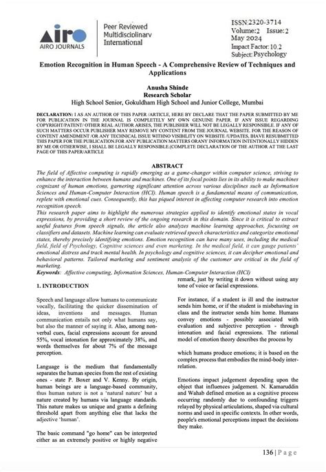 Anusha Shinde On Linkedin I Am Thrilled To Announce That My Research