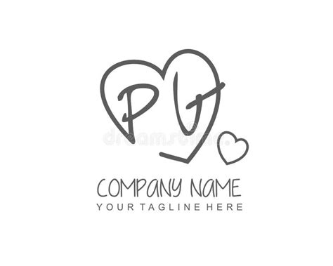 Pg Signature Logo Template Vector Stock Vector Illustration Of Gold