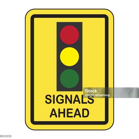 Traffic Signal Symbol Sign Stop Ahead Signs Traffic Light Ahead Warning