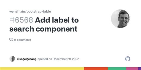Add Label To Search Component · Issue 6568 · Wenzhixinbootstrap Table