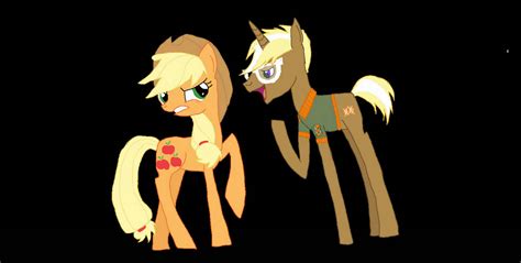 Applejack And Trenderhoof By Hippityhoppity28 On Deviantart