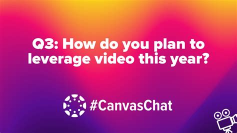 Canvas By Instructure On Twitter Q3 How Do You Plan To Leverage Video This Year CanvasChat