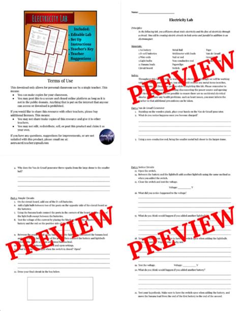 Electricity Lab By Astronerd Tpt