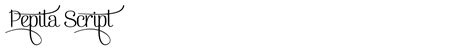 Pepita Script Font Webfont And Desktop Myfonts
