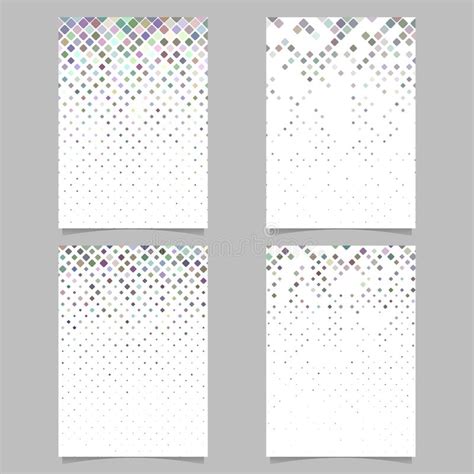 Abstract Diagonal Square Pattern Brochure Template Stock Vector Illustration Of Pieces Card