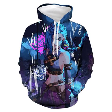 Arcane Jinx League Of Legends Costume Jinx Cosplay Lol Hoodie 3d