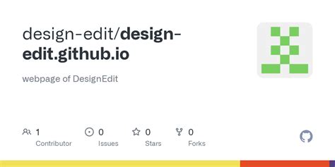 Github Design Edit Design Webpage Of Designedit