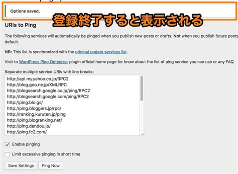 Wordpress Ping Optimizerの設定方法 不要なping送信でスパム扱いになるのを防ぐwordpressプラグイン