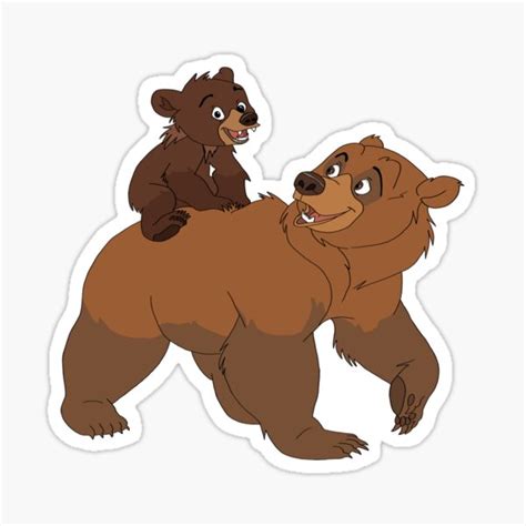 Brother Bear Sticker By Kjartist Redbubble