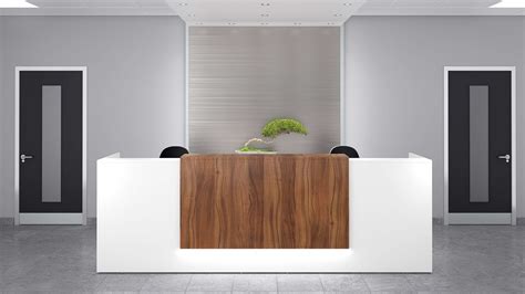 Zenth 2 Wooden Contemporary Reception Desk Is A Modern And Sleek Design