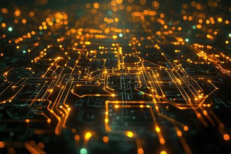 Illuminate Your Imagination A 3d Render Of A Vibrant Futuristic Energy Grid With Glowing