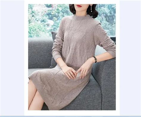 Женское длинное платье свитер осенне зимнее женское модное вязаное платье в клетку длинный