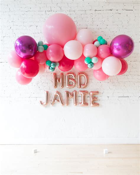 Flamingo Fling Floating Balloon Arch And Foil Letters Set — Paris312